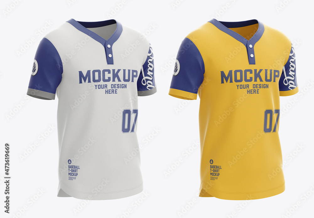 Baseball Jersey Mockup Stock Template | Adobe Stock