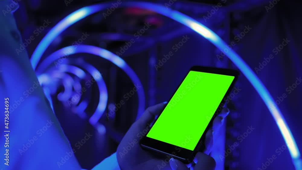 Green screen, template, chroma key, immersive, technology concept ...