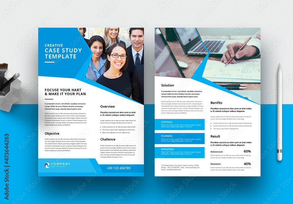 Business Case Study Stock Template | Adobe Stock