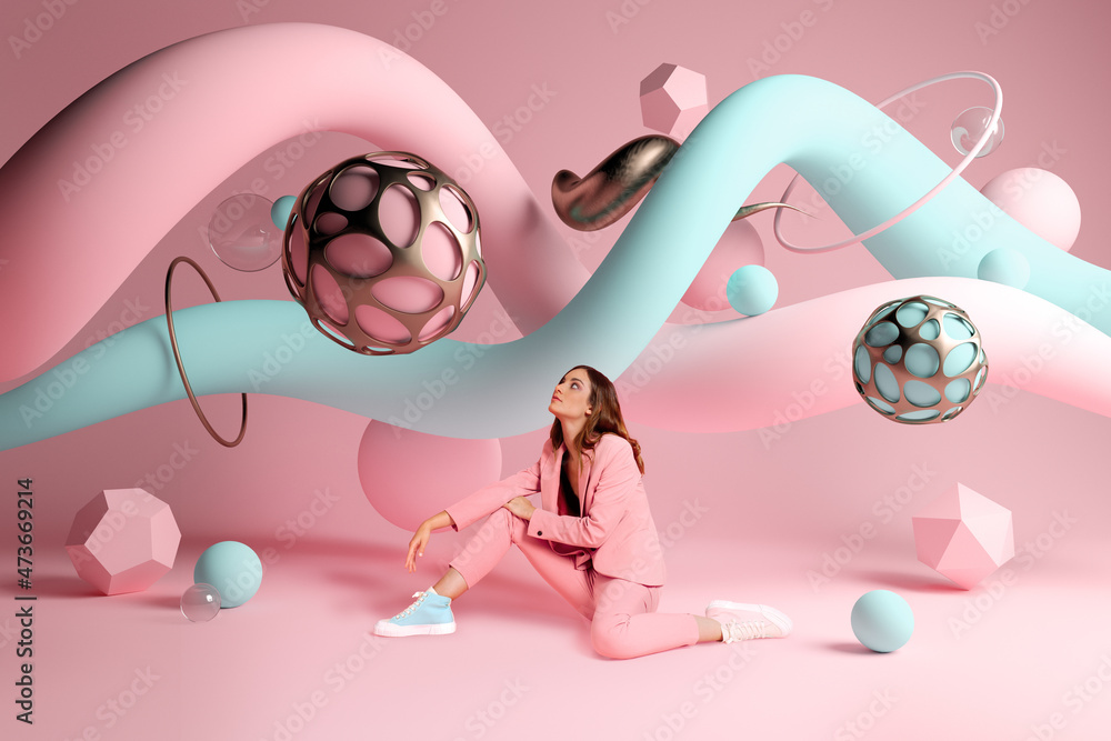 Inside a woman´s mind Stock Photo | Adobe Stock