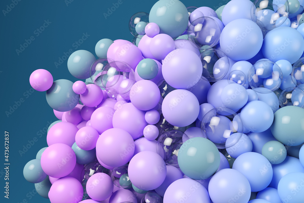 Spheres cluster Stock Photo | Adobe Stock