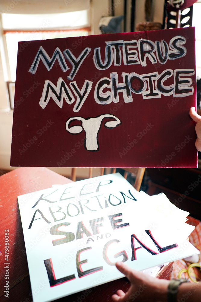 woman rights sign Stock Photo | Adobe Stock