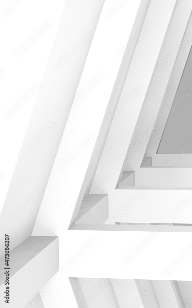 Abstract white vertical architectural background 3d Stock Illustration ...