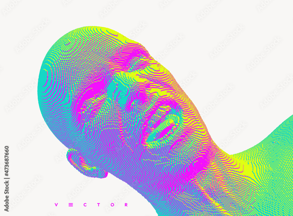 Furious screaming man. Emotional scream of a man with open shouting ...