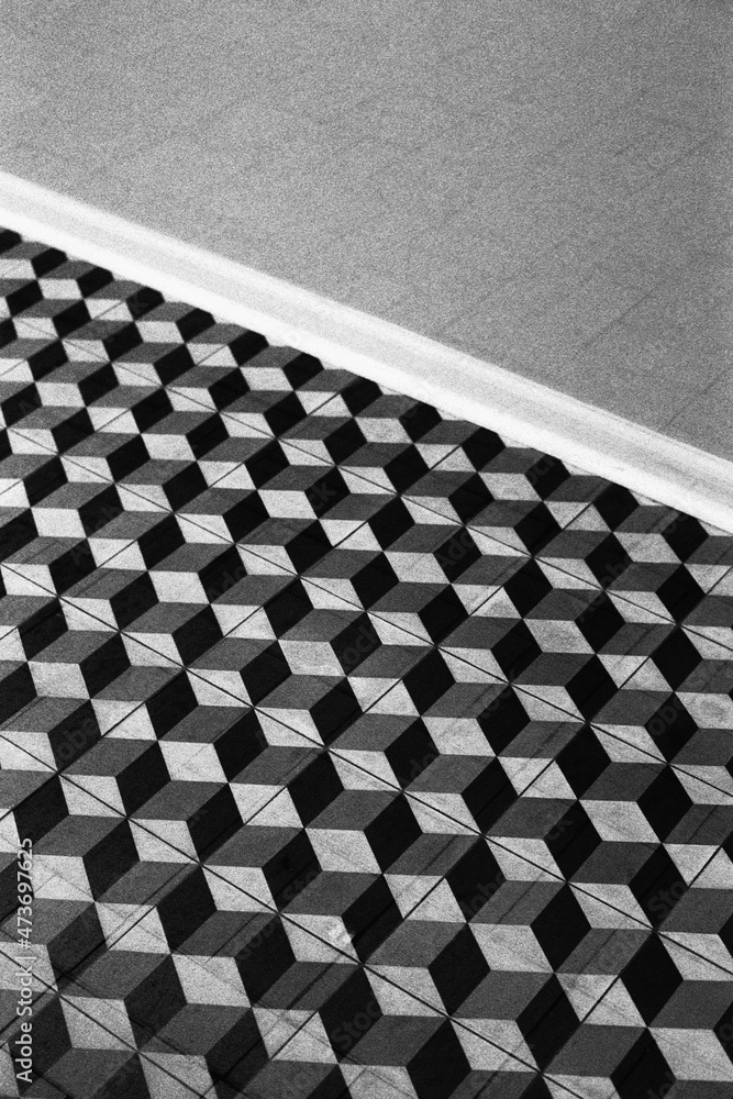 3d Cubed tile flooring Stock Photo | Adobe Stock