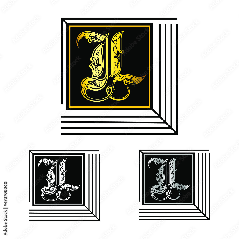 letter L logo. minimal design concept, font logo design. Stock Vector ...