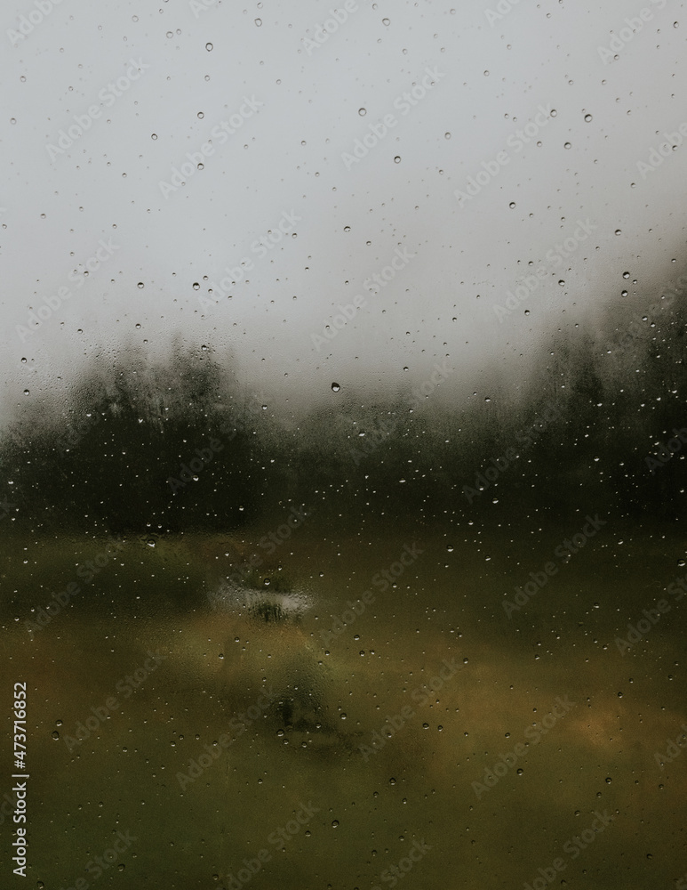 Rain Covered Window Stock Photo | Adobe Stock