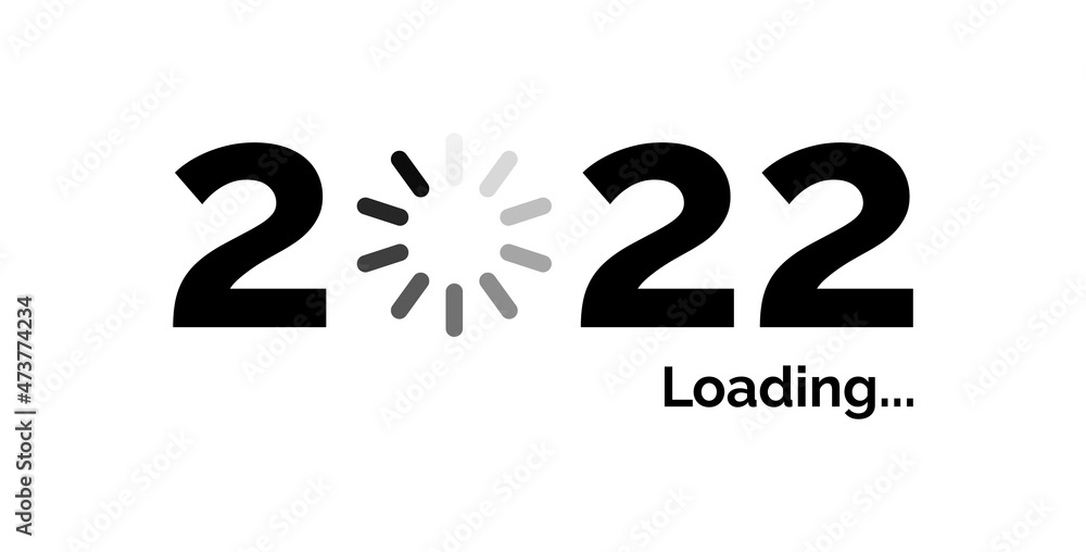 2022 Loading creative design concept for new year 2020 and end of year ...