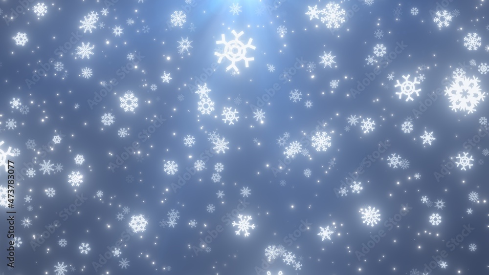Falling Snowflakes Wallpaper