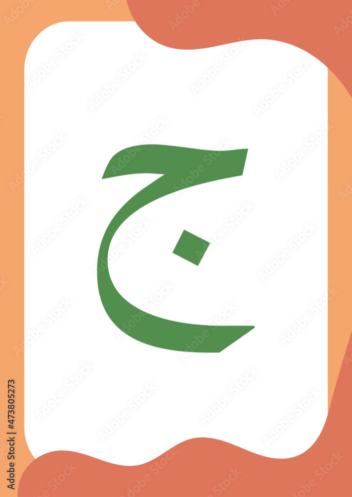 Jim - Flashcards of basic Arabic letters or hijaiyah letters alphabet ...