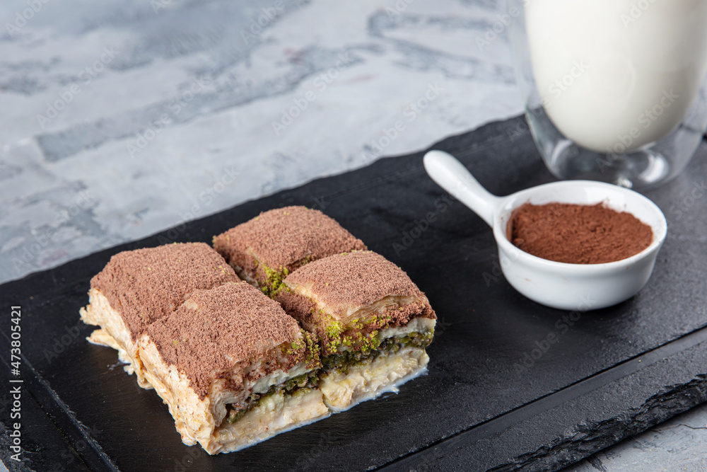 Pistachio Cold Baklava, Fistikli Soguk Baklava. Soguk baklava, cold ...