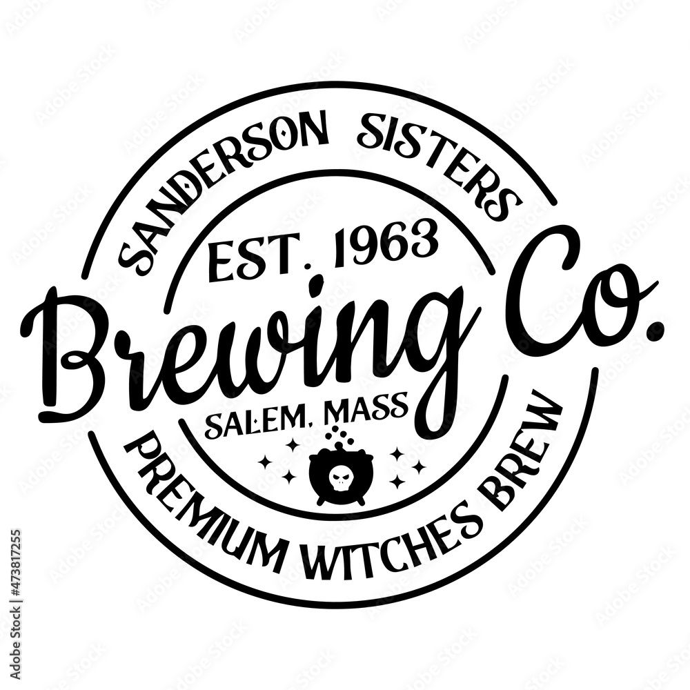 sanderson sisters brewing premium witches brew logo inspirational ...