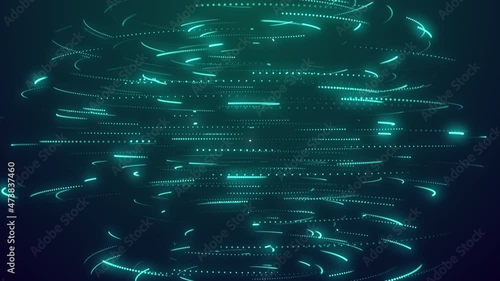 Animated abstract technology background. futuristic cyberspace. big ...