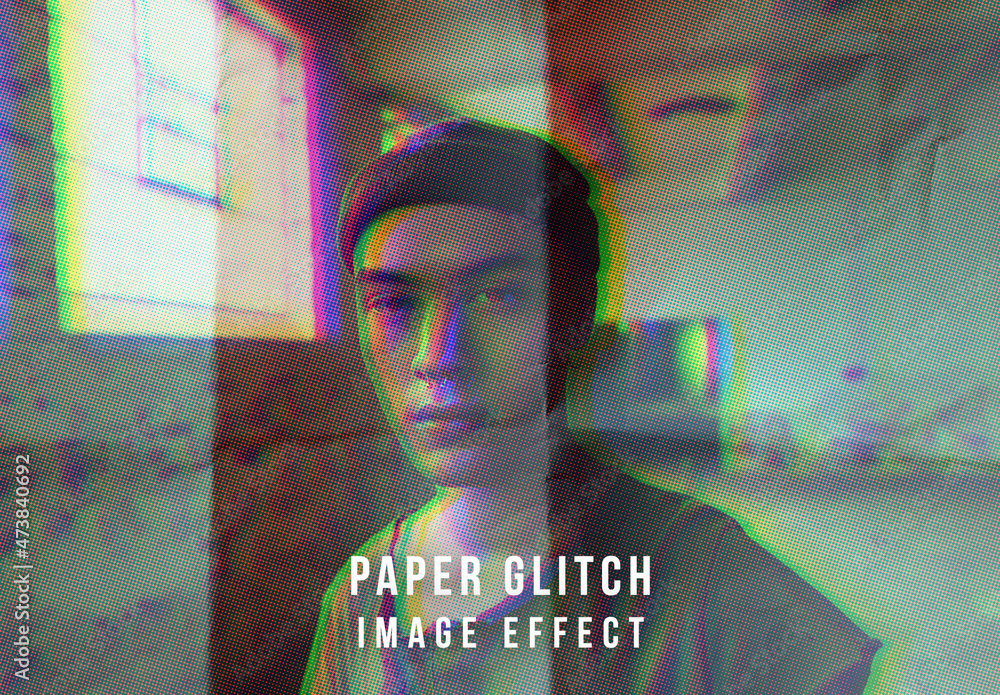 Paper Overlay Image Effect Stock Template | Adobe Stock
