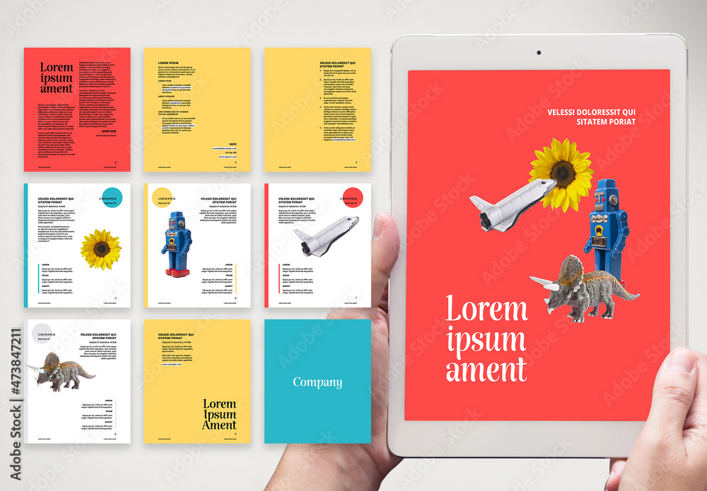 Fun Digital Billboard Catalog Stock Template | Adobe Stock