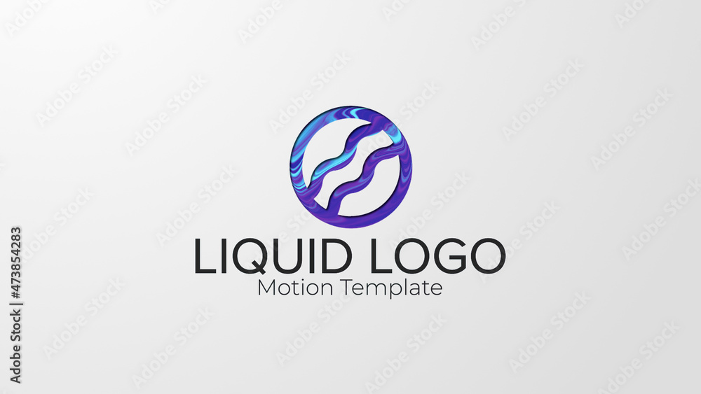 Liquid Logo Reveal Stock Template | Adobe Stock