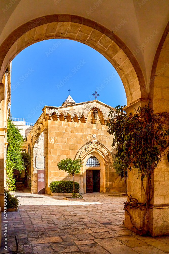 Poster Second Station of Way of Cross -Place of Placement of Cross ...