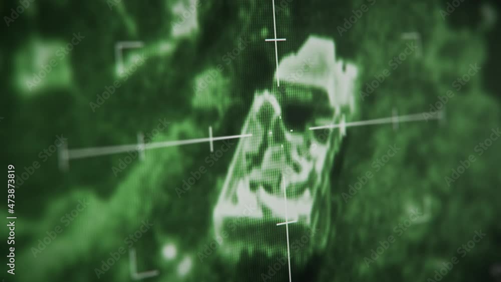 Watching Heat Map In Interface Of Military Infrared Camera To Detect ...