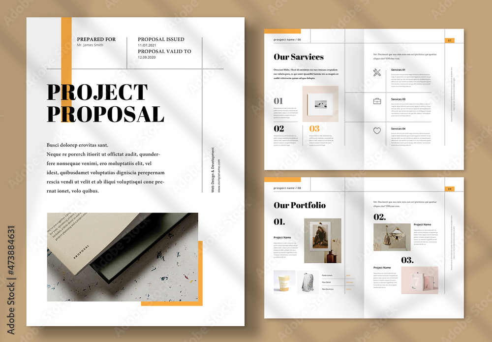 Proposal Layout Stock Template | Adobe Stock