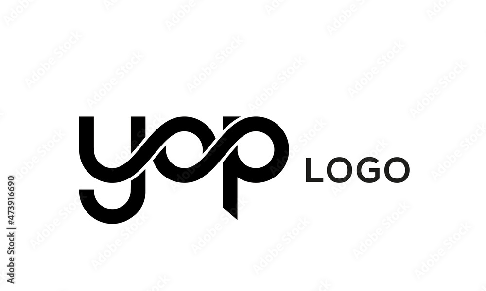 connect YP letters logo design vector template Stock Vector | Adobe Stock