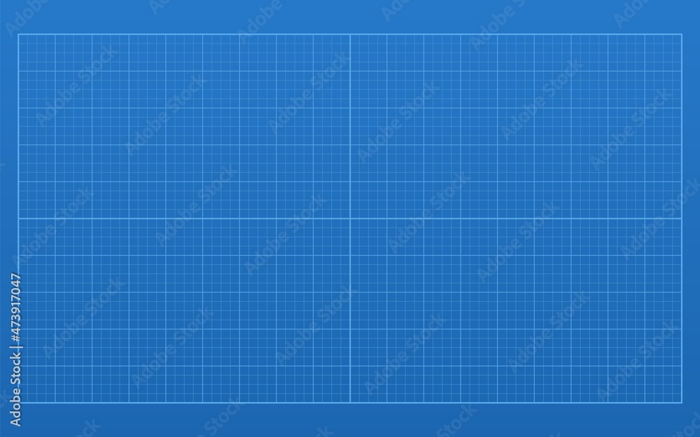 Blueprint background. Blue lined architecture Stock Vector | Adobe Stock