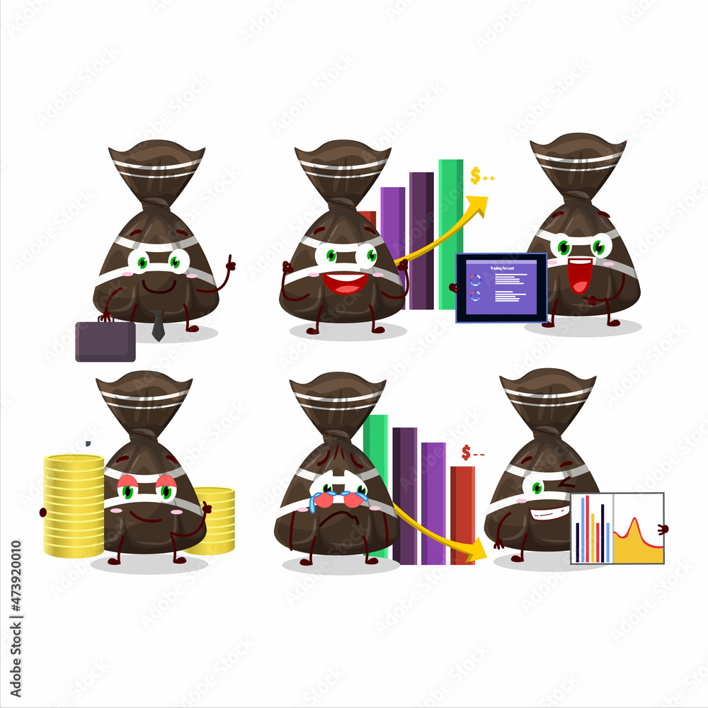 Chocolate candy wrappers character designs as a trader investment ...
