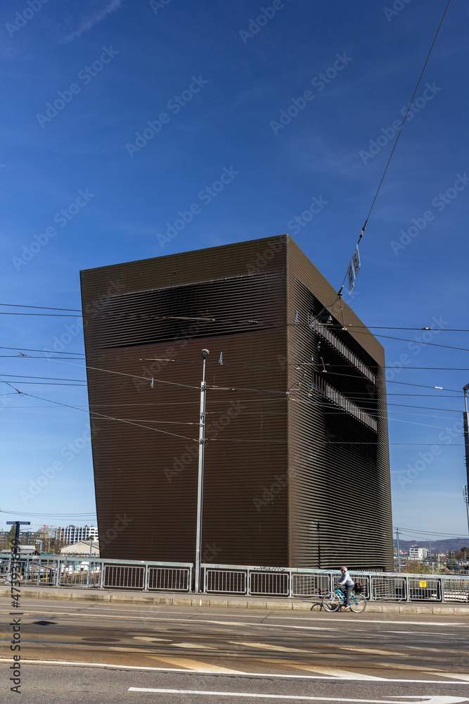 Basel, Switzerland - March 29. 2021: The Central Signal Box of the ...