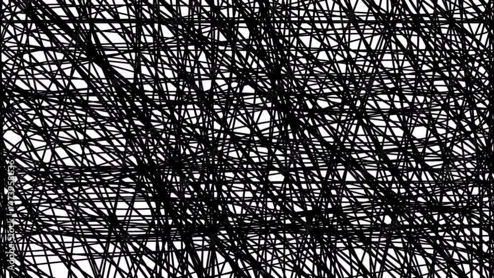 Abstract funny hand drawn scribble strokes on white background. Cartoon ...