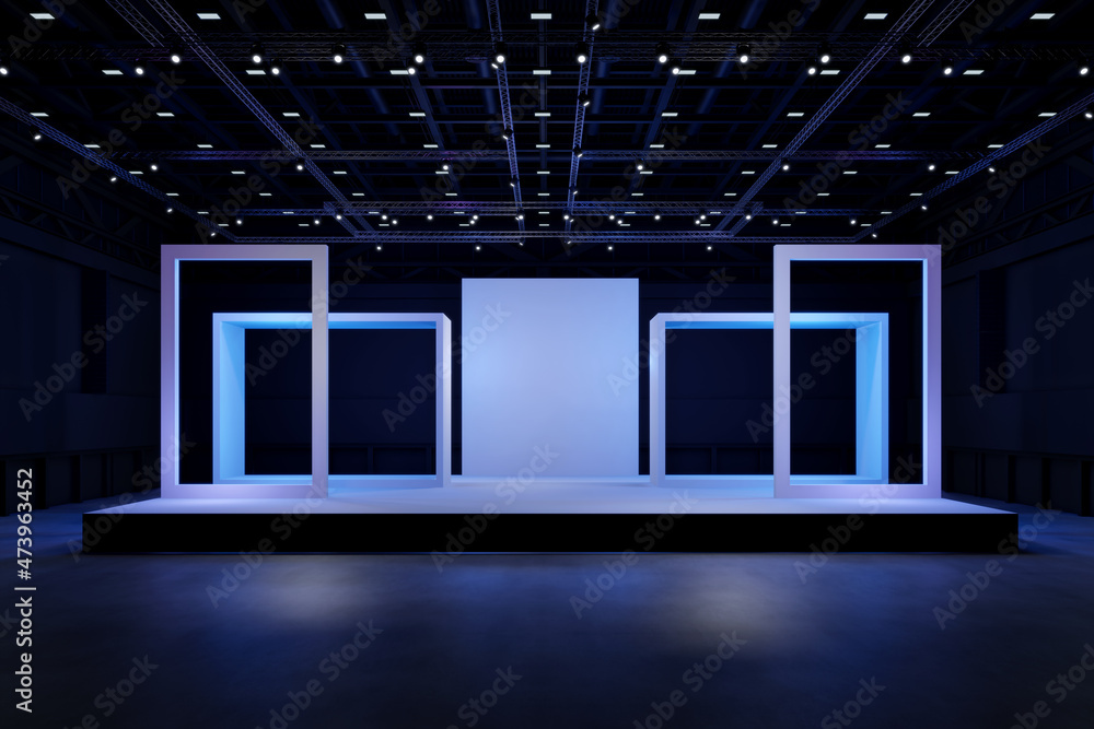 Empty stage Design for mockup and Corporate identity,Display.Platform ...