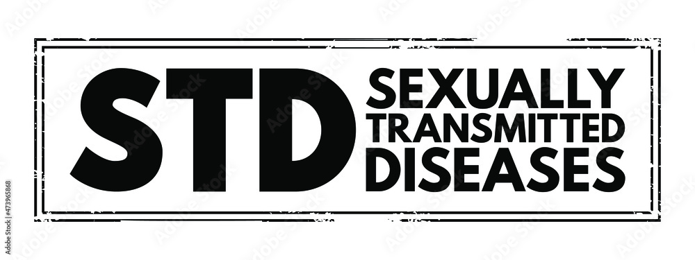 STD - Sexually Transmitted Diseases acronym, medical concept background ...