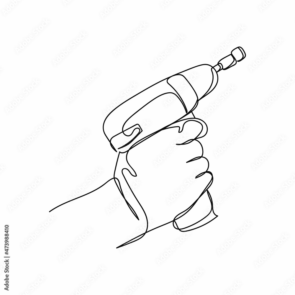 Vector abstract continuous one single simple line drawing icon of ...