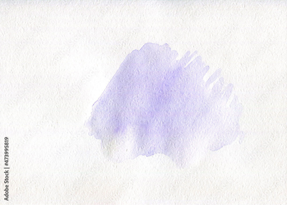 Violet watercolour paint in white background. Peri Color of the year ...