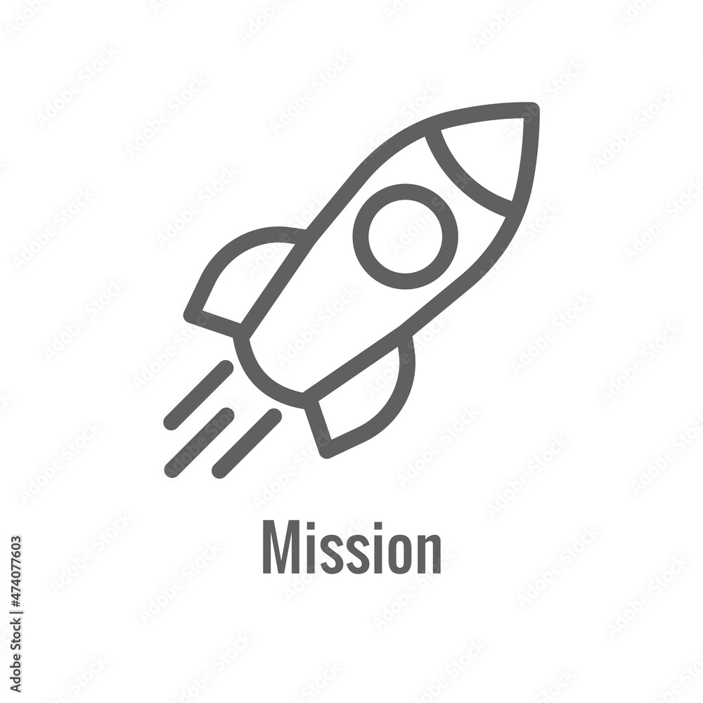 Mission icon to use with Core Values with Mission Statements Stock ...