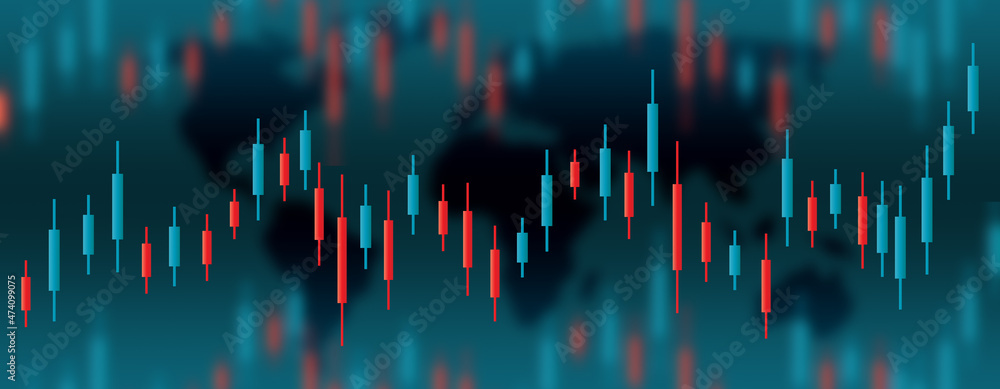 Trading and market behavior on the chart. Header for the site Stock ...