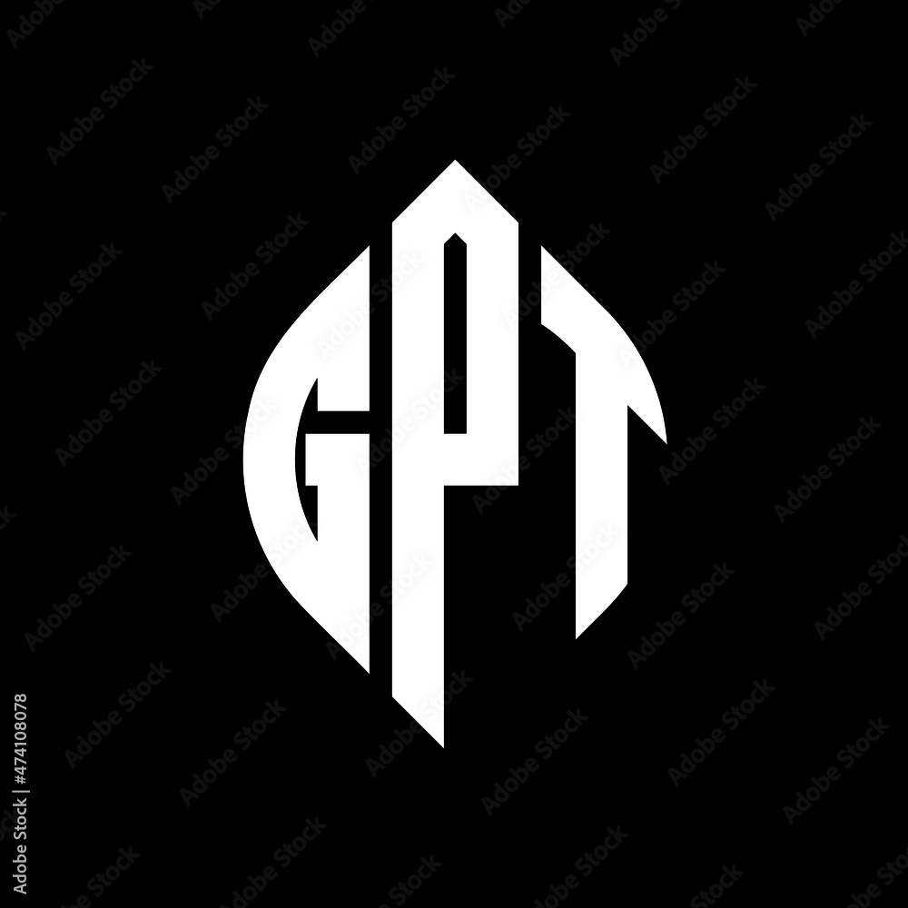 GPT circle letter logo design with circle and ellipse shape. GPT ...