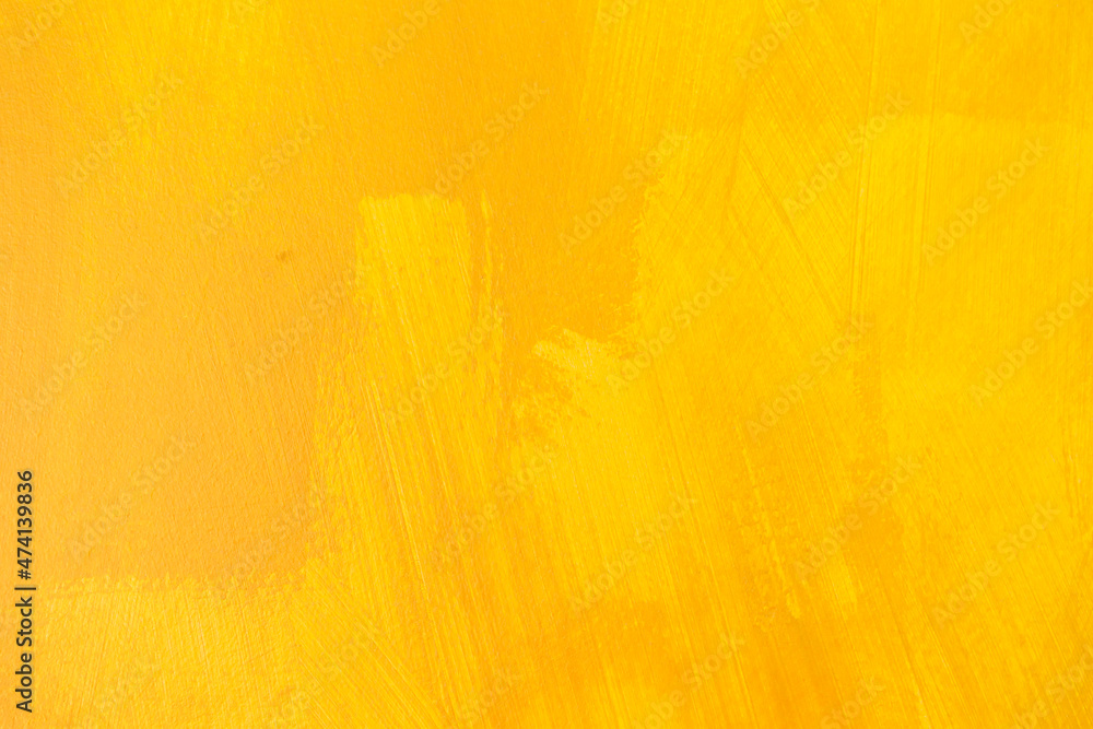 Abstract blurred yellow wall texture background, blank artistic yellow ...