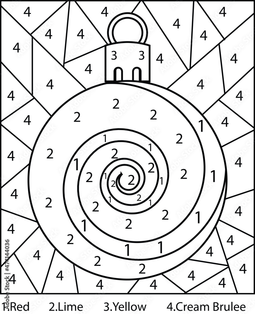 Christmas Color By Number | Colour By Number for Kids and Teens ...