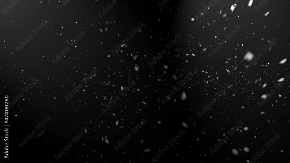 snowfall overlay, black background - winter, slowly falling snow effect ...