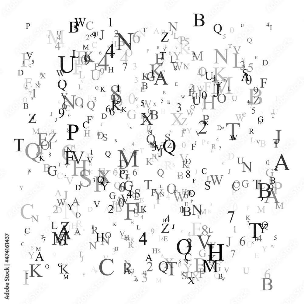 Alphabet Border Black And White