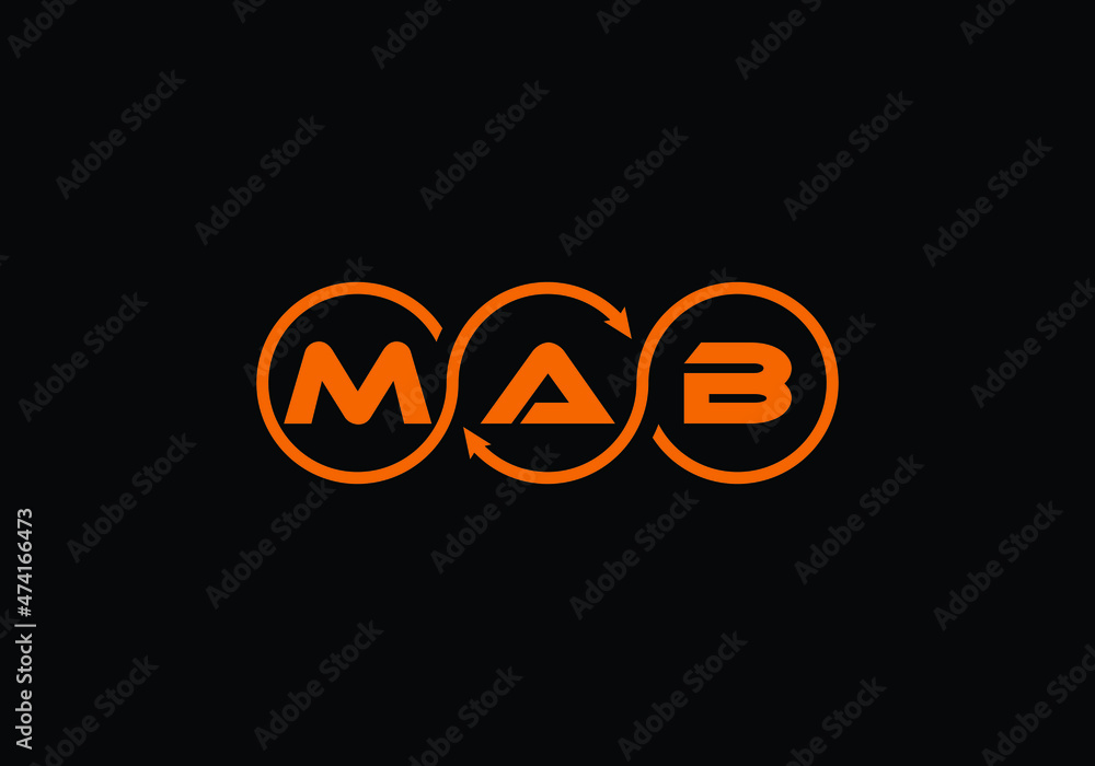 Initial Monogram Letter MAB Logo Design Vector Template mab Letter Logo ...