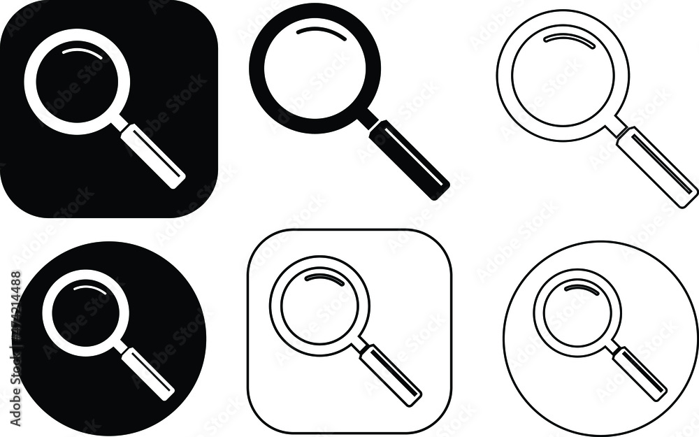 focus magnifying glass icon. magnification icon design. representing ...