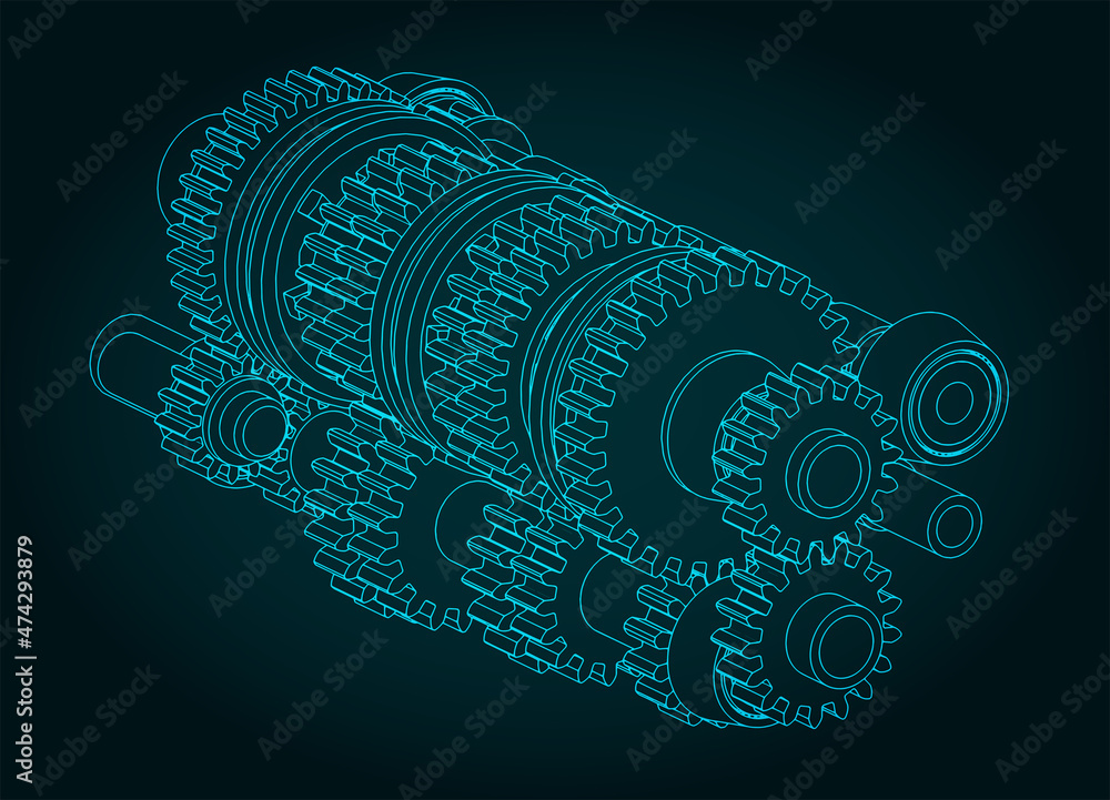 Transmission drawings Stock Vector | Adobe Stock