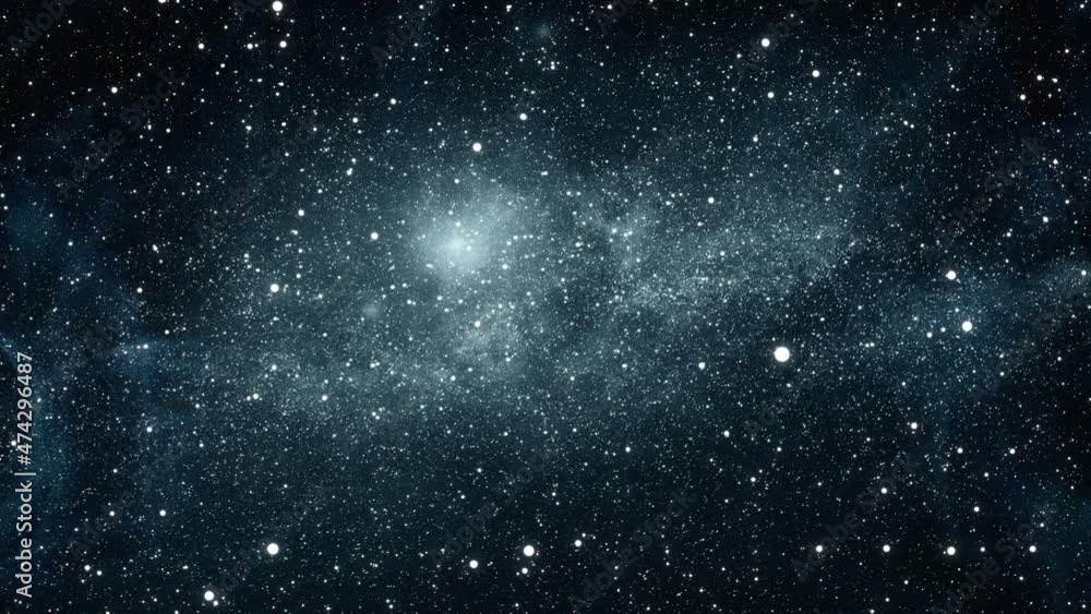 Galaxy space background camera flying through the galaxy and nebula ...