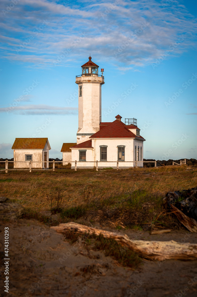 Point Wilson Lighthouse. It marks the western side of the entrance to ...