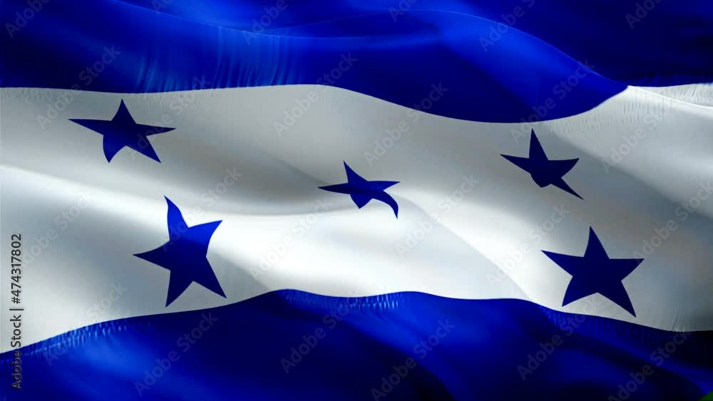 Honduras flag video. National 3d Honduran Flag Slow Motion video ...