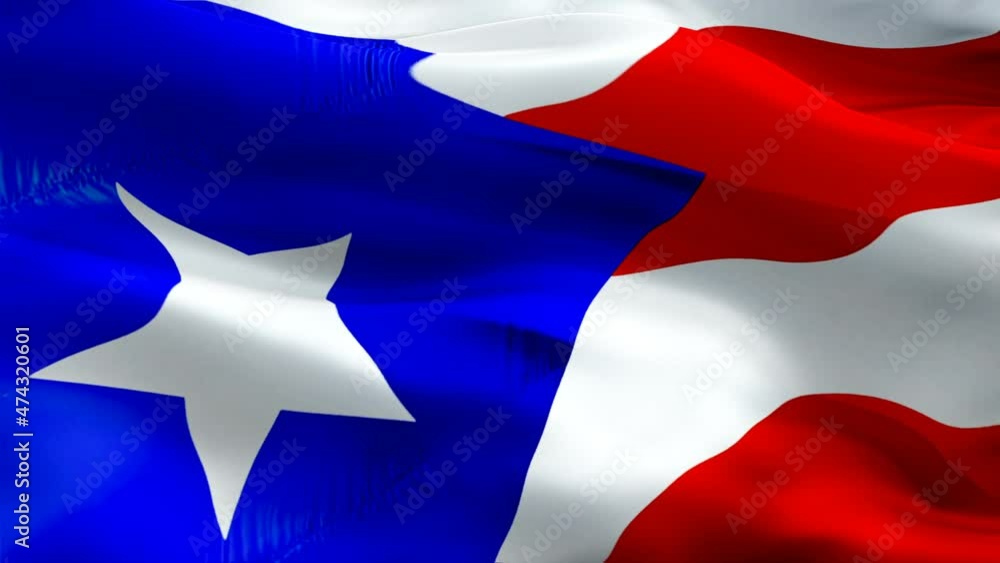 Puerto Rico flag video. National 3d Puerto Rico Flag Slow Motion video ...