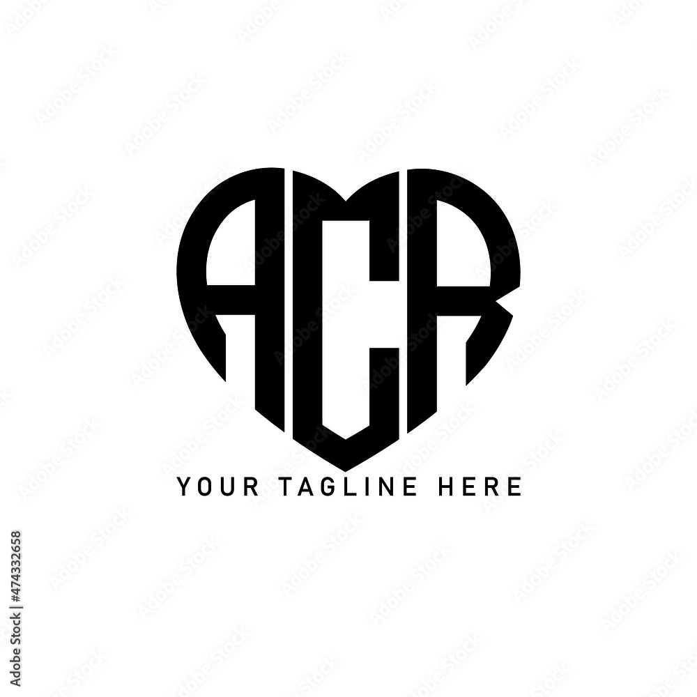 ACR letter logo design on white background.ACR creative initiale vector ...