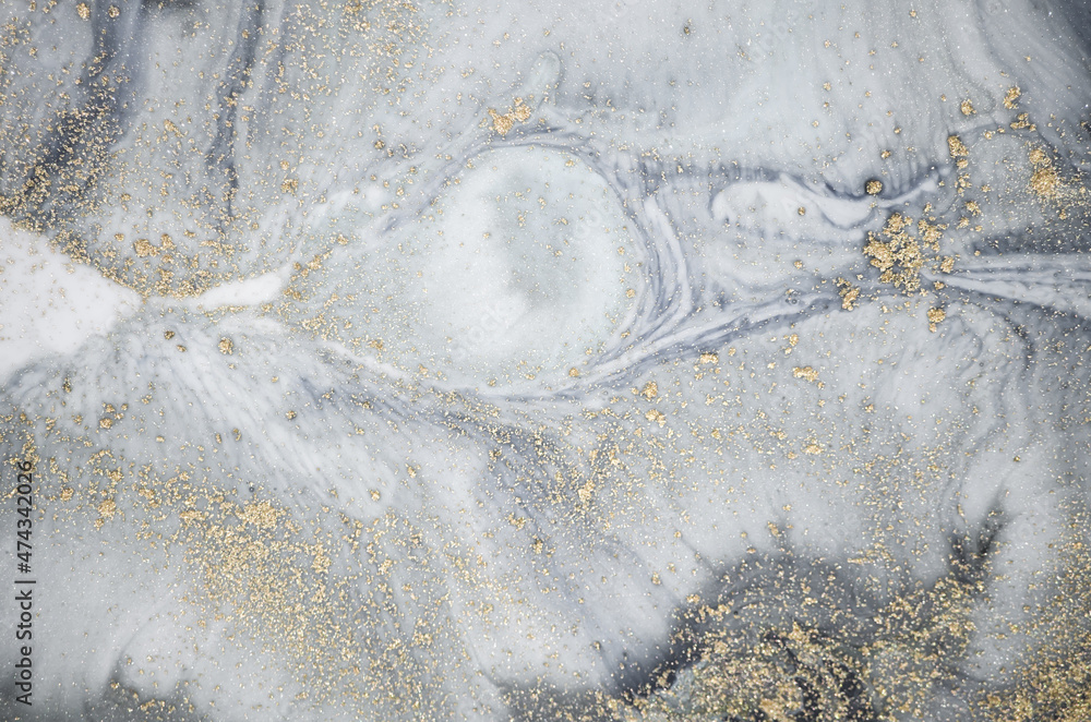 Natural luxury. Tiffany blue. Abstract ocean- ART. Style incorporates ...