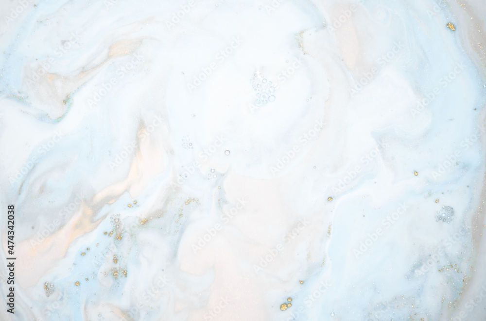 Natural luxury. Tiffany blue. Abstract ocean- ART. Style incorporates ...