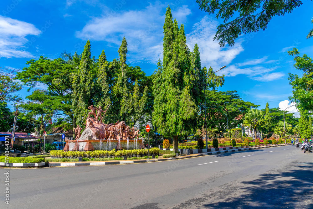 Heroes of the freedom monument (Monumen Juang 45), is an icon and ...